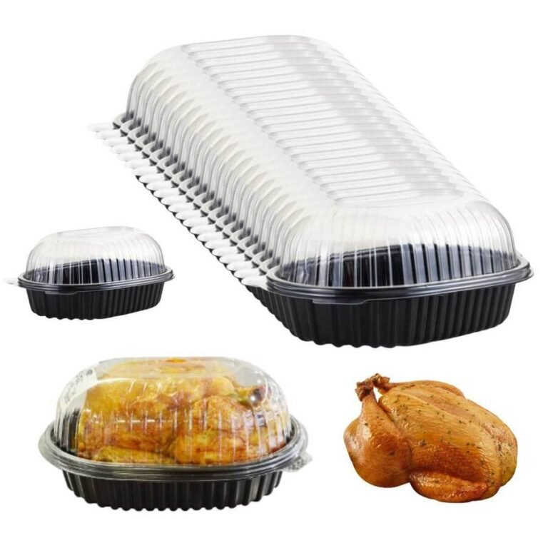 Bandeja Descartable Plástico Con Tapa Pollo Al Spiedo - Plásticos Petroplas
